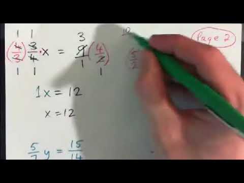 Solve by multiplying both sides by the Reciprocal - YouTube