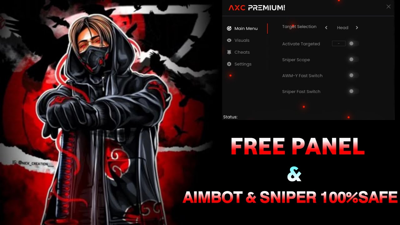 FREE PANEL SNIPER SCOPE FIXED 💻 PC PANEL | NO BAND 100% SAFE MAIN I'D ...