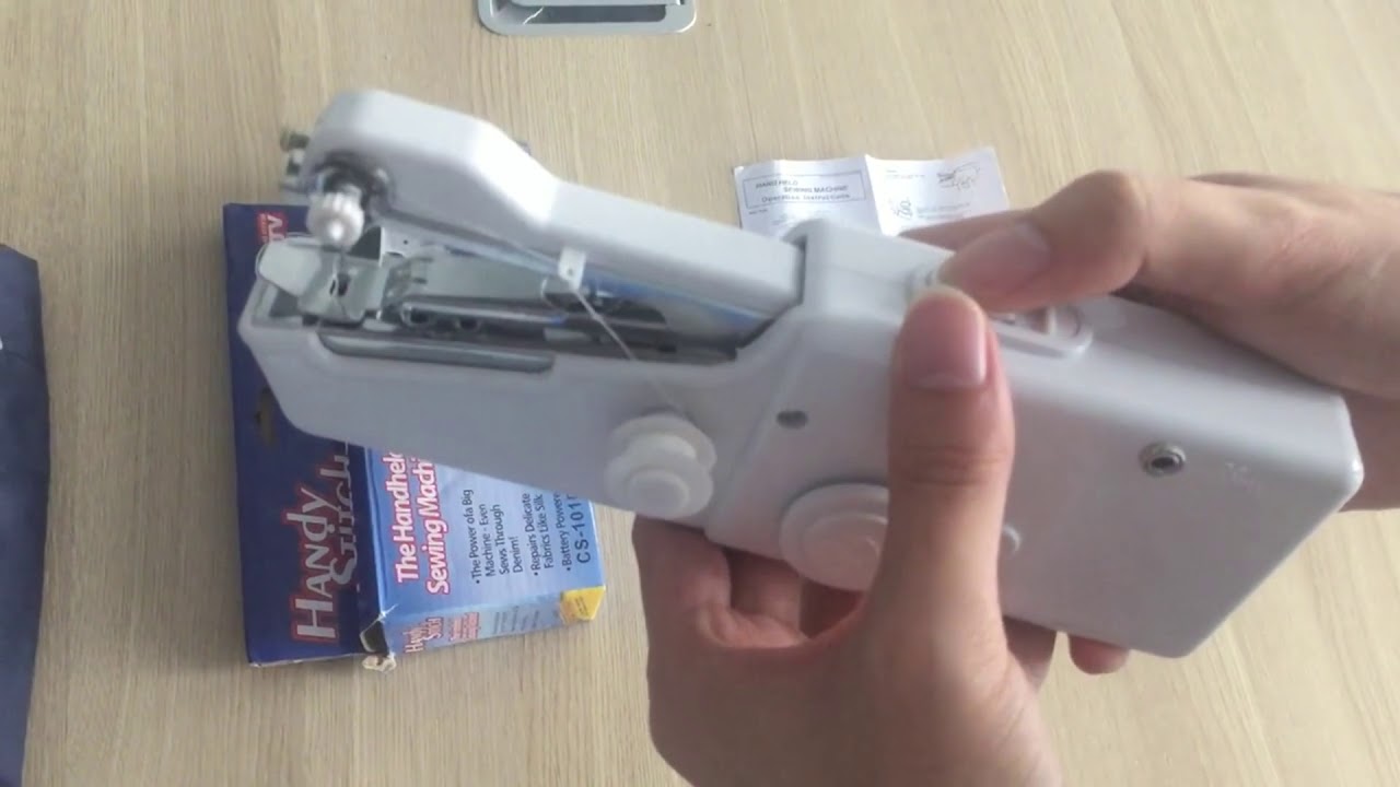 Handheld sewing machne - YouTube