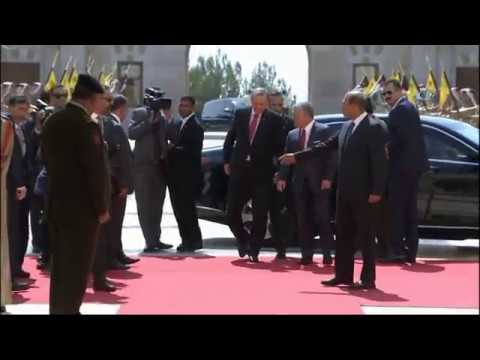 Cumhurbaşkanı Recep Tayyip Erdoğan, Kral 2. Abdullah Tarafından Resmi Törenle Karşılandı