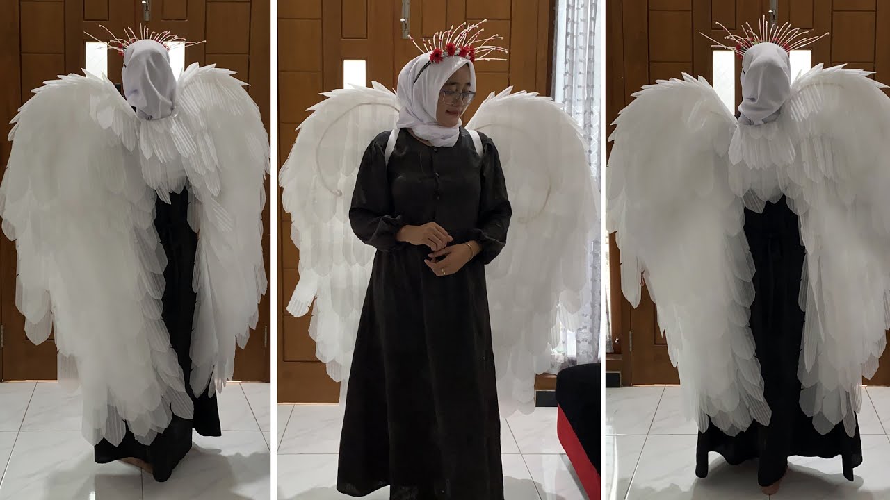Cara Mudah Membuat Sayap Karnaval Besar Untuk Photoshoot dan Nari | DIY ...