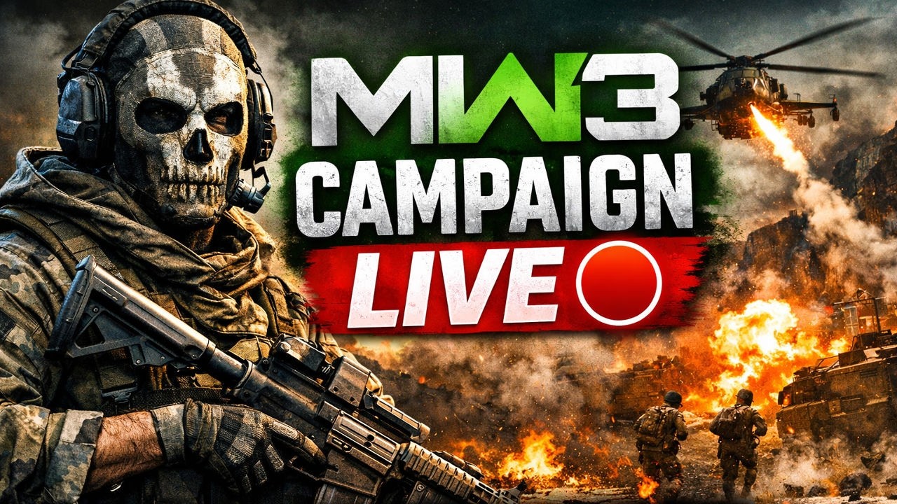 🔴 LIVE | MW3 Campaign Walkthrough – Halfway Done! No Commentary - YouTube
