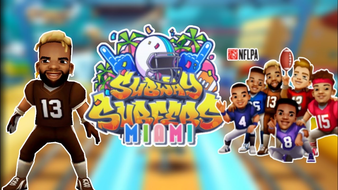 equipo NFLPA en Miami Subway surfers miaminfl 2023 - YouTube