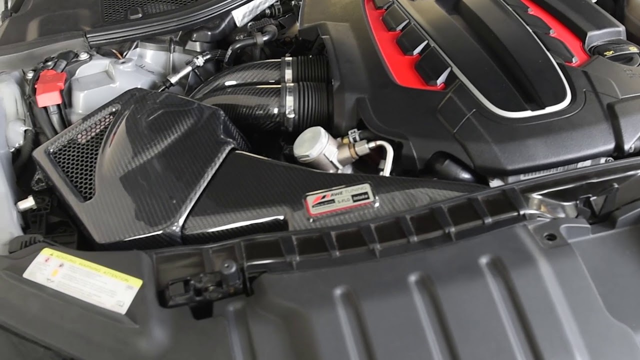 AWE Audi C7 4.0T S-FLO Carbon Intake - RS7 - YouTube
