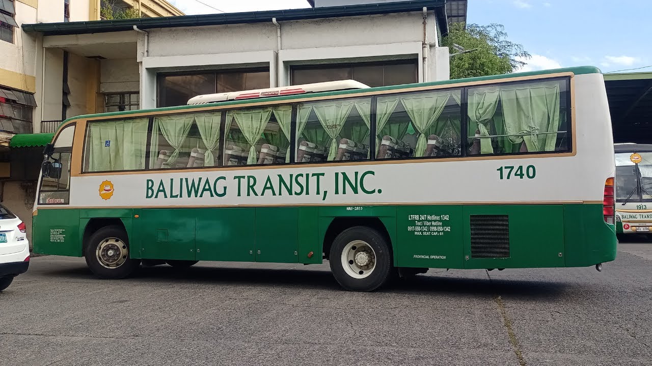 Onboard Baliwag Transit 1740 Caloocan to Baliwag (Daewoo Bus BS106 ...