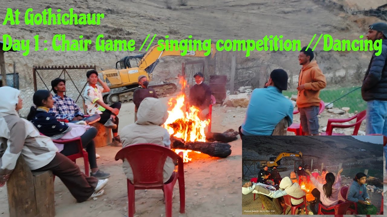 At Gothichaur Survey Camp Vlog (DAY 1: Chair game // singing song ...