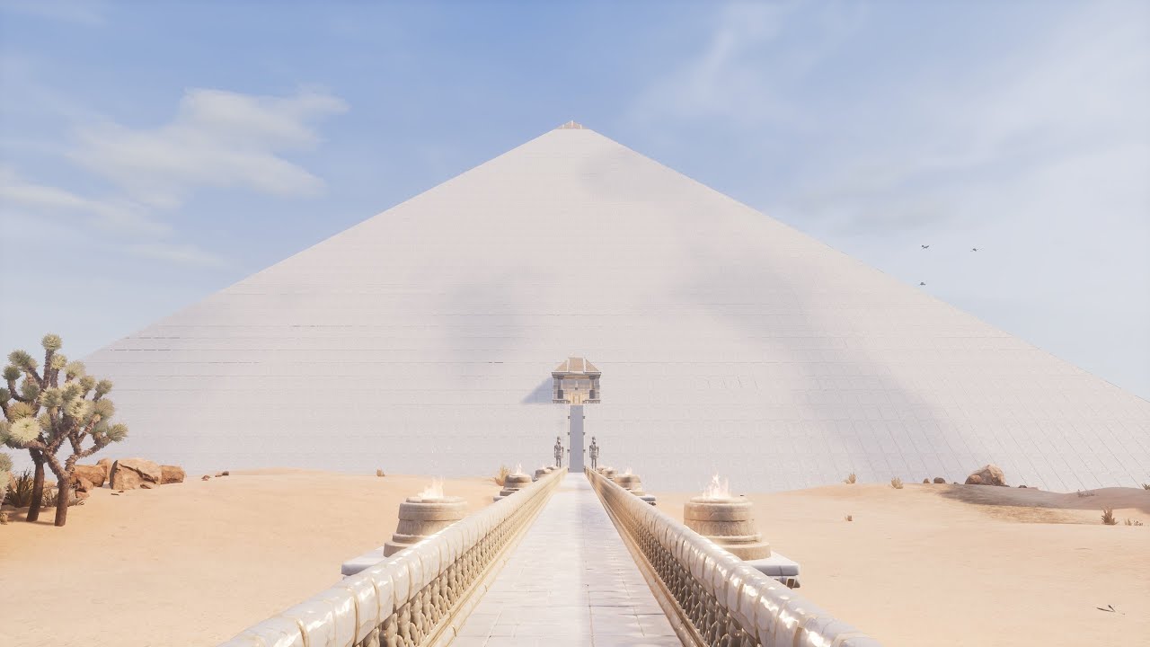 The pyramid that reaches the sky! 42 stories high giant - Conan Exiles ...