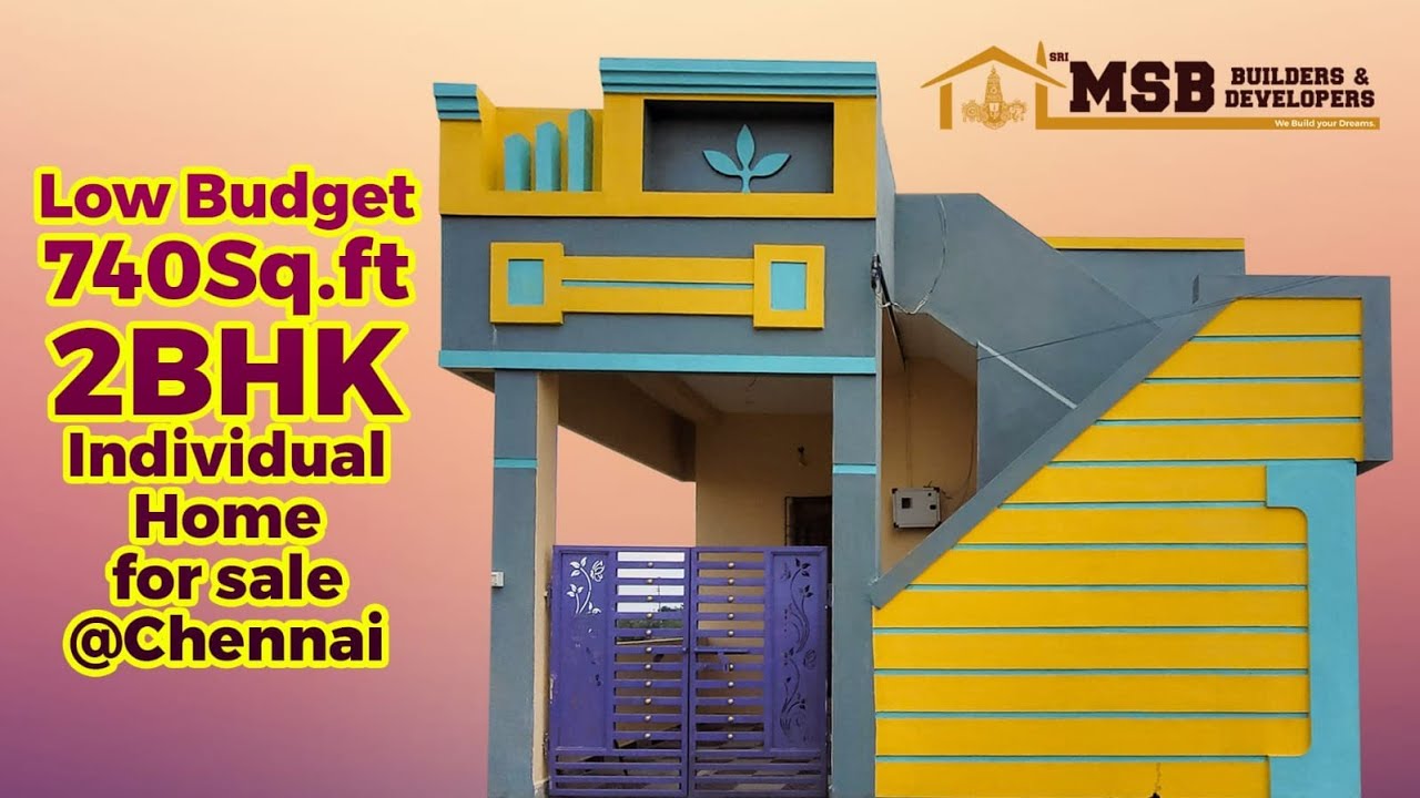 Low Budget Individual 2BHK Home for Sale at Chennai | 6380188336 | MSB Builders - YouTube