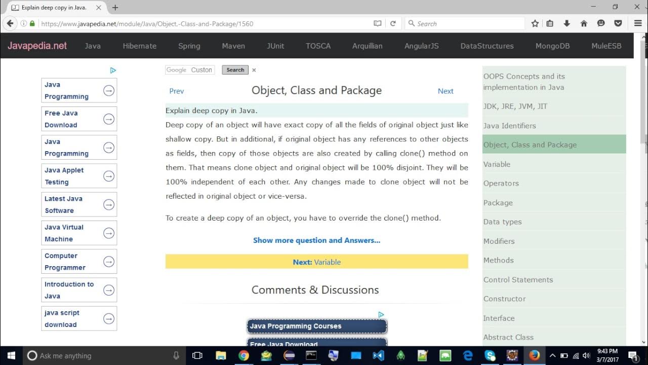Explain deep copy in Java. | javapedia.net - YouTube