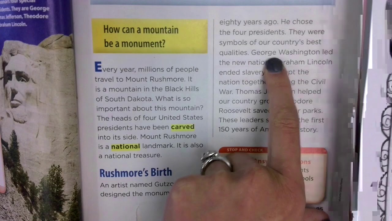 Unit 1, Week 5 "A Mountain of History" Wksh - YouTube