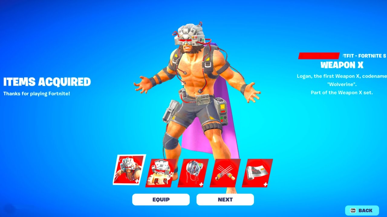 Fortnite NEW "Weapon X" Skin Gameplay & Review! - YouTube