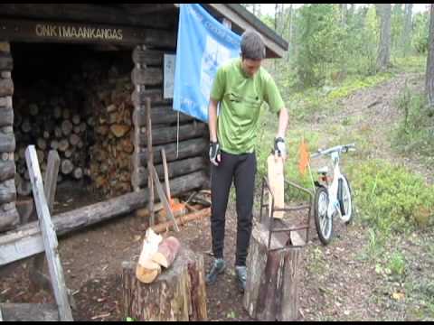 Финляндия. Колотушка для дров :) - YouTube