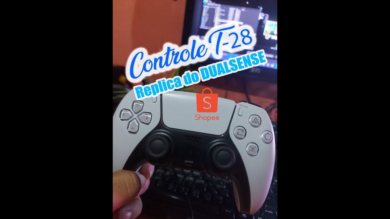 CONTROLE T28 REPLICA DO DUALSENSE POR 114,00 REALMENTE PARECE ...