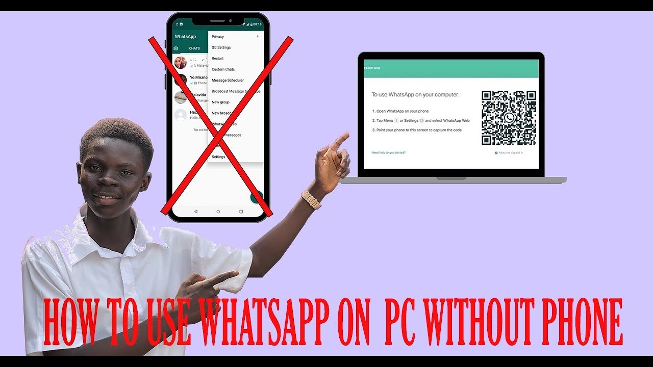 HOW TO USE WHATSAPP ON PC OR LAPTOP WITHOUT MOBILE PHONE - YouTube