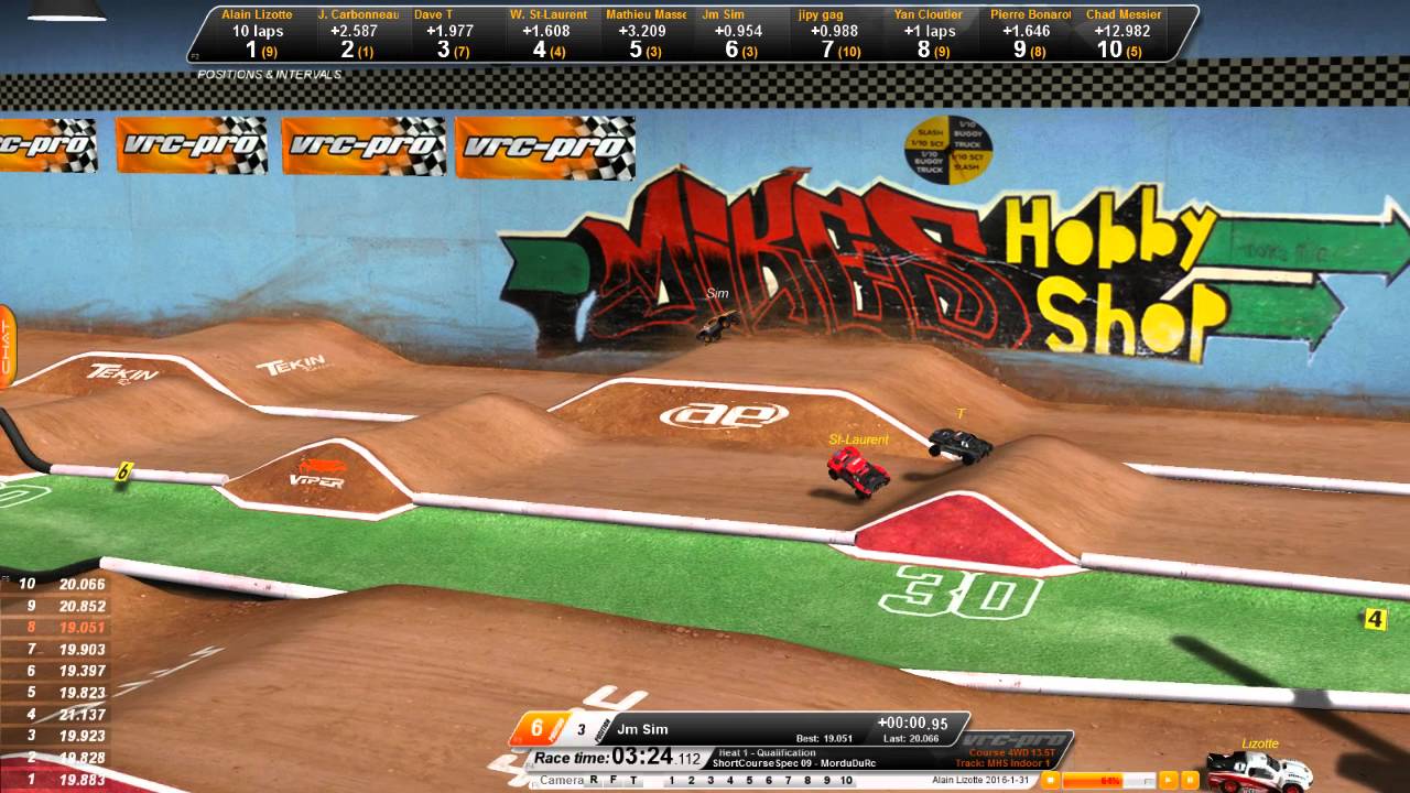 Virtual RC Pro #9 Qualif SCT - YouTube