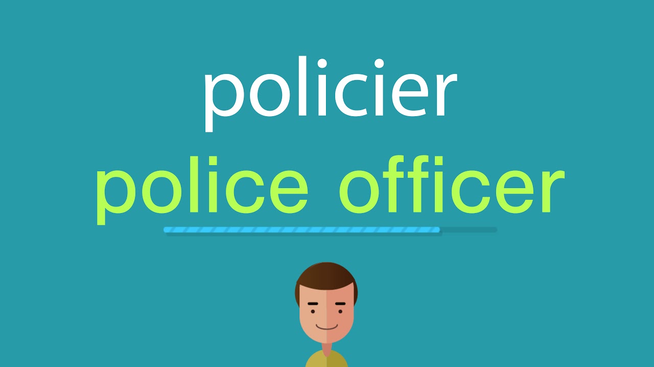 Comment dire policier en anglais - YouTube