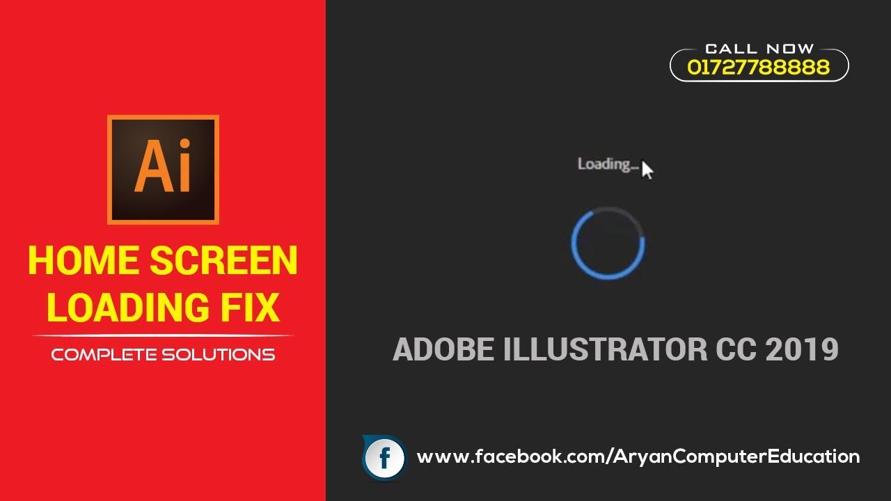 Adobe Illustrator CC 2019 Home Screen Loading Problem Fix | Bangla ...