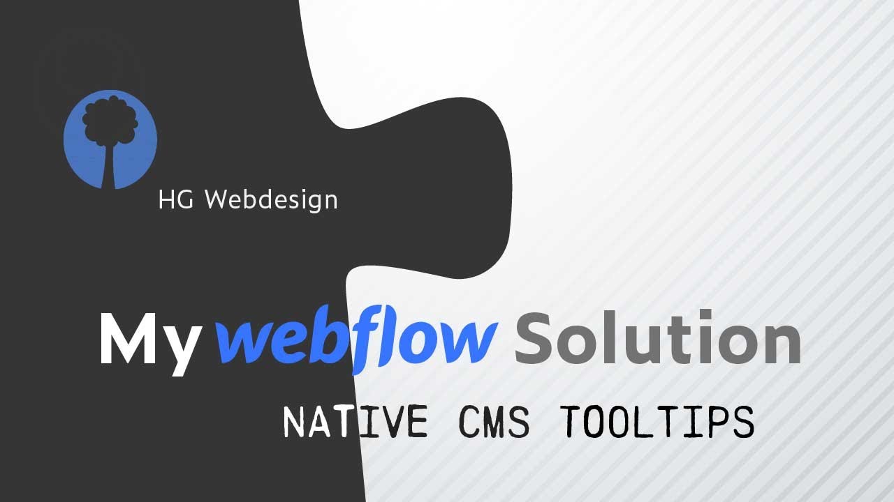 Native cms tooltips in Webflow - YouTube