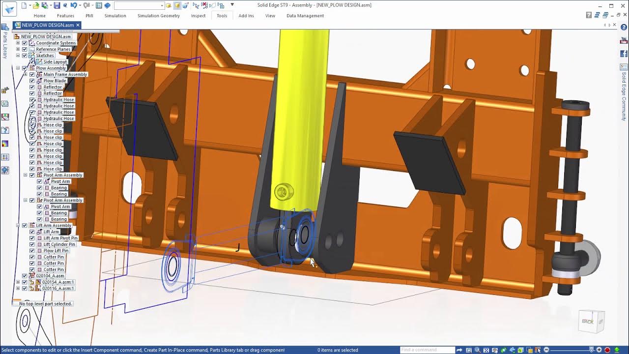 Solid Edge - Projeto de Mecanismos - YouTube