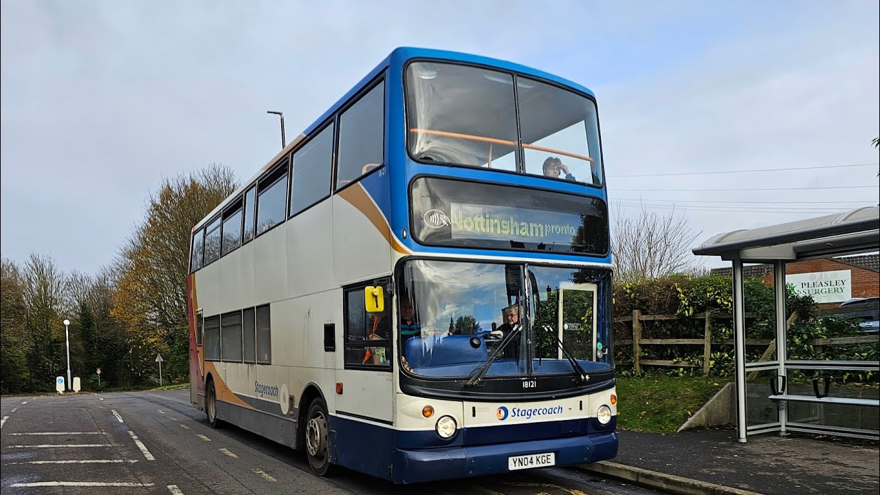 🚍*Absolute Monster* Stagecoach East Midlands 18121 YN04 KGE Dennis ...