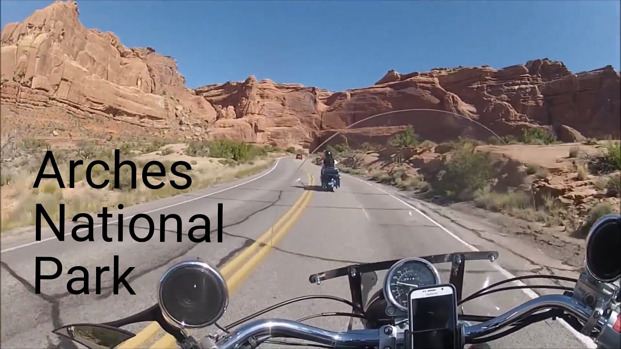 Ride through Arches National Park - YouTube