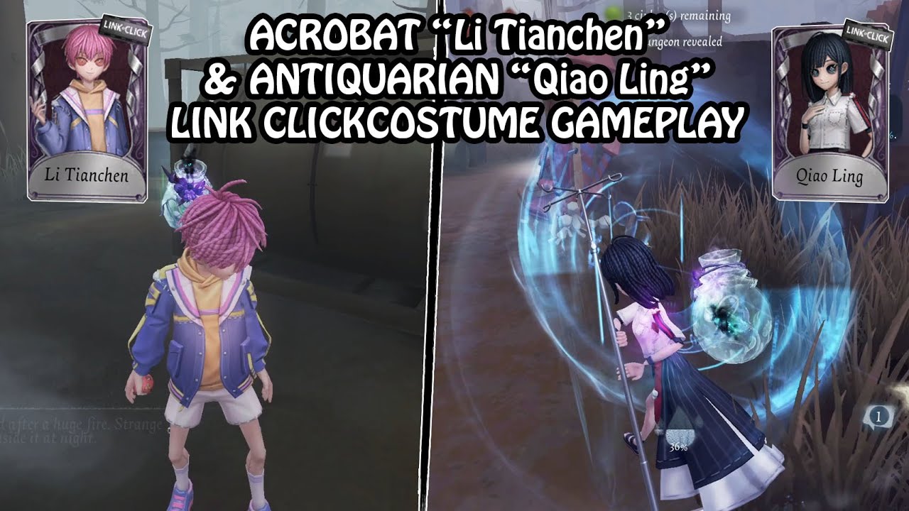 Acrobat "Li Tianchen" & Antiquarian "Qiao Ling" Link Click costume ...