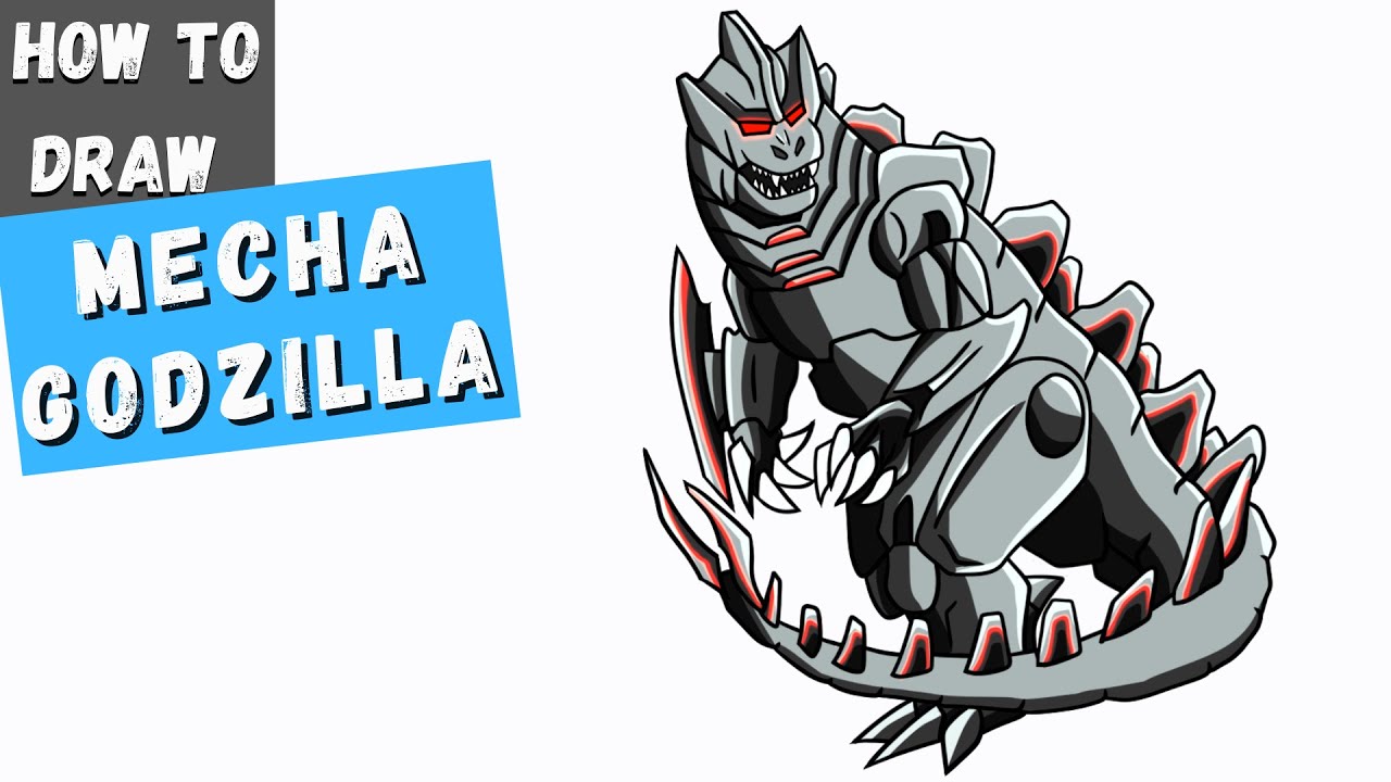 HOW TO DRAW MECHAGODZILLA - YouTube