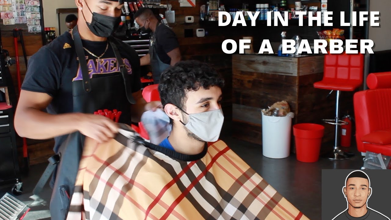 DAY IN THE LIFE OF A BARBER | BARBER LIFE VLOG 1 - YouTube