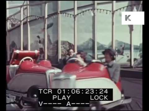 Early 1950s Colour UK Fairground, Funfair - YouTube