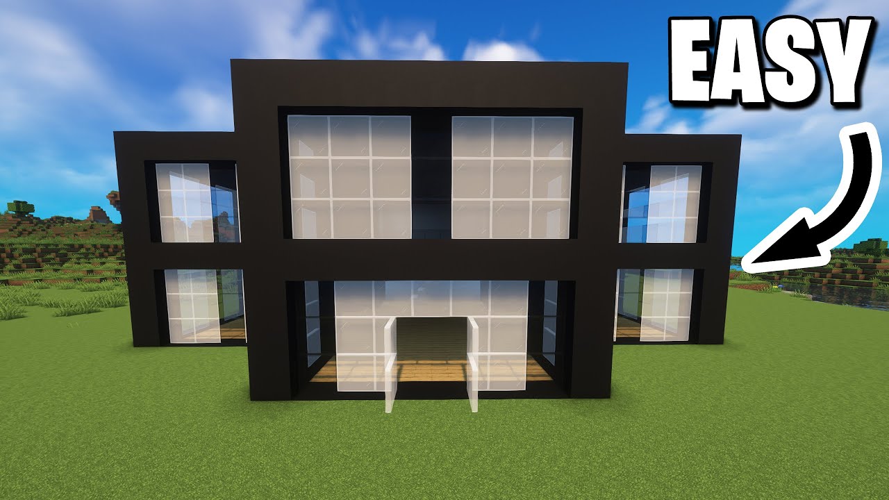 Minecraft Modern House Tutorial (EASY And QUICK) 🏠 - YouTube