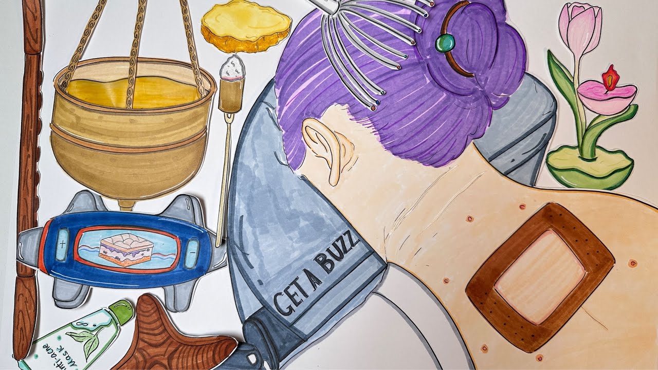 [🫧Paper DIY🫧]Seated Neck & Shoulder Massage ⭐Stress Relief👂 Paper Art ...