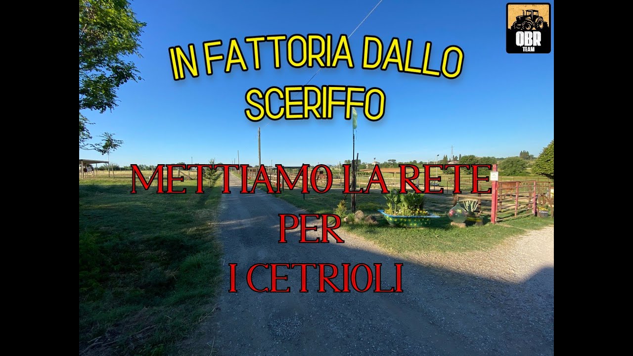 ANDIAMO A METTERE LA RETE PER I CETRIOLI#IN FATTORIA DALLO SCERIFFO ...