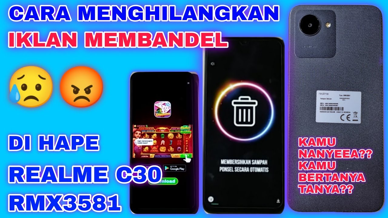 CARA MENGHILANGKAN IKLAN DI HP REALME C30 RMX3581 || HOW TO DISABLE ADS ...