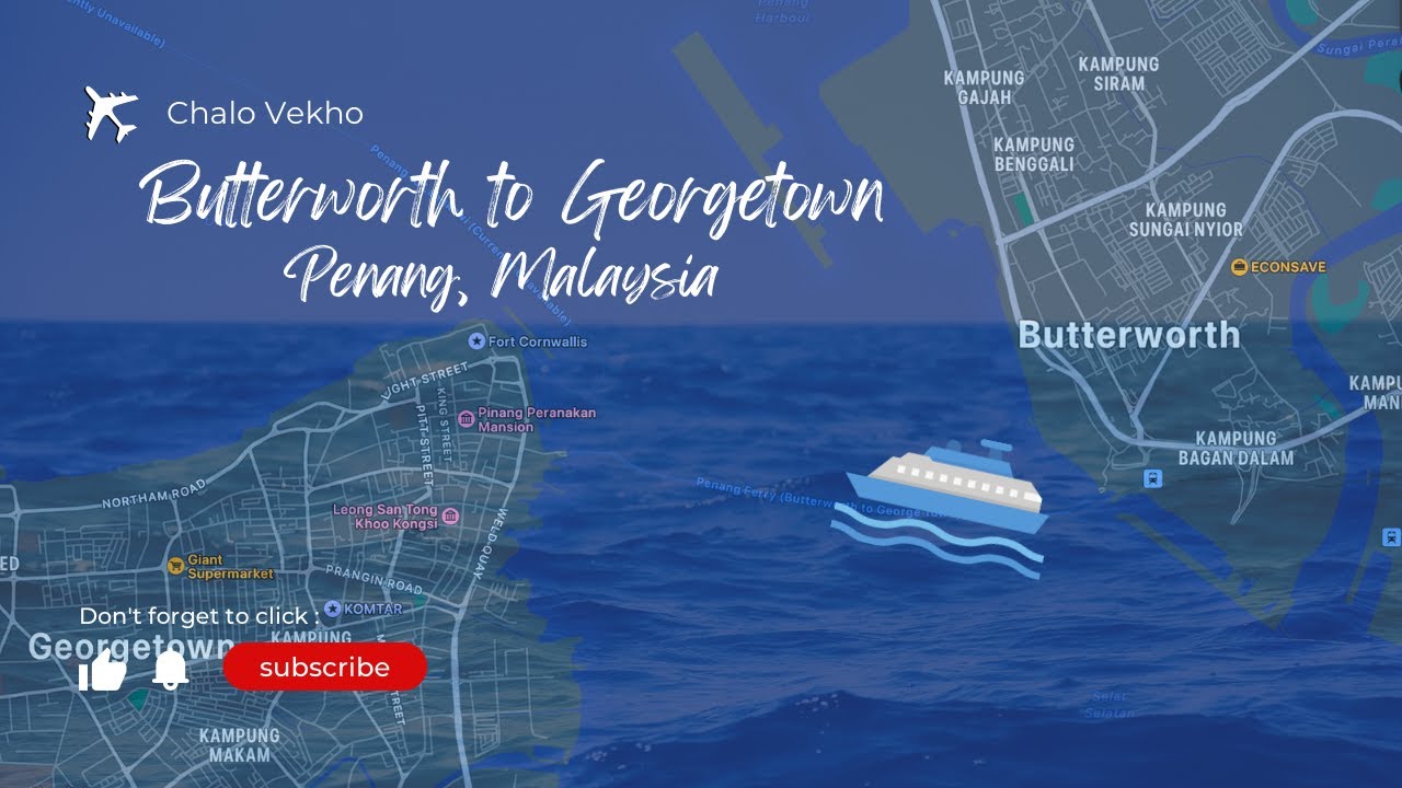 Ferry - Butterworth to Georgetown | CAT Bus | Penang, Malaysia || 84 ...
