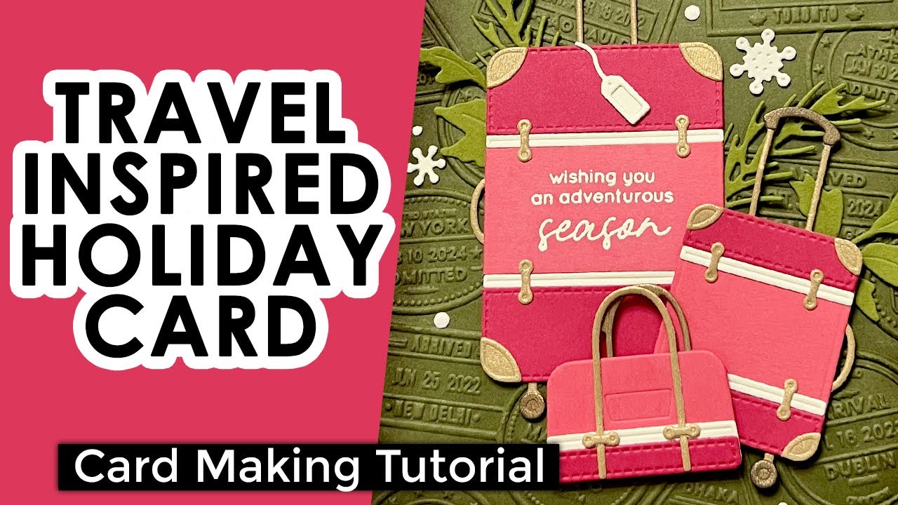 Travel Inspired Holiday Card Featuring Altenew Products | Card Making ...