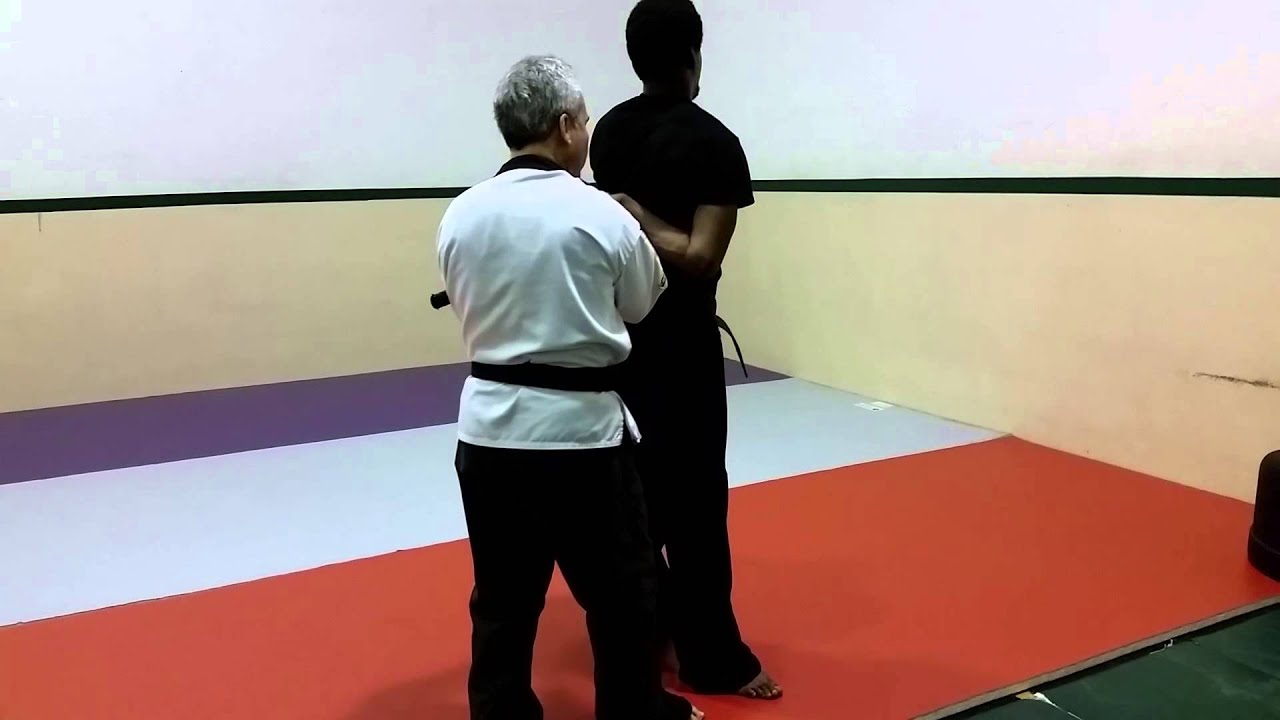 Day 45 Defense against stick choke - YouTube