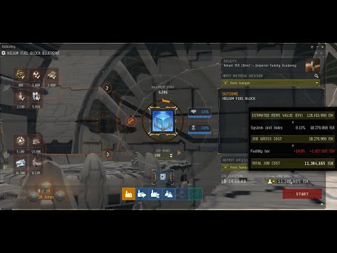 Eve online Manufacturing (system index) - YouTube