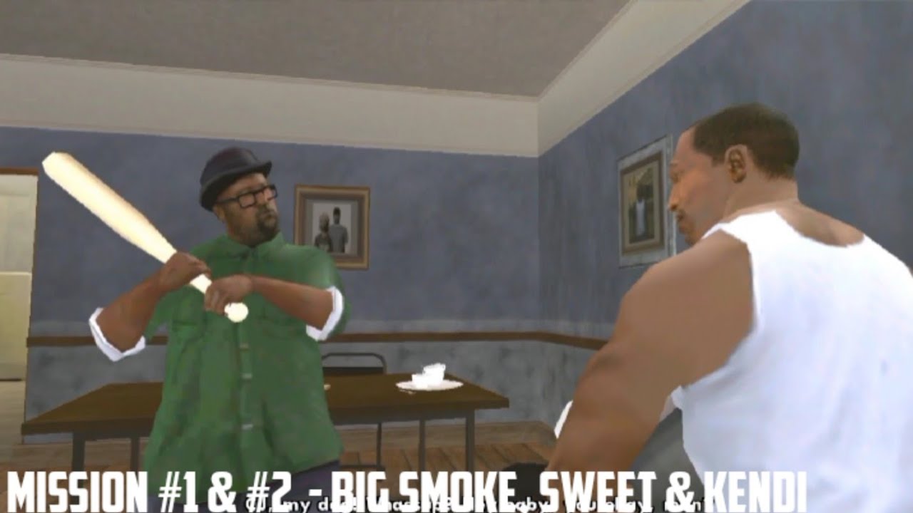 Mission #1 & #2 - Big Smoke , Sweet & Kendi #gtamobile #gta - YouTube