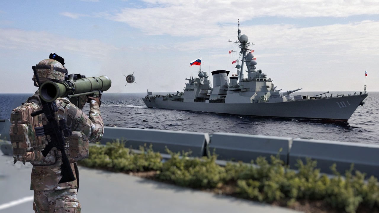 Russian warship sank to the bottom of the sea after a precise shot ...