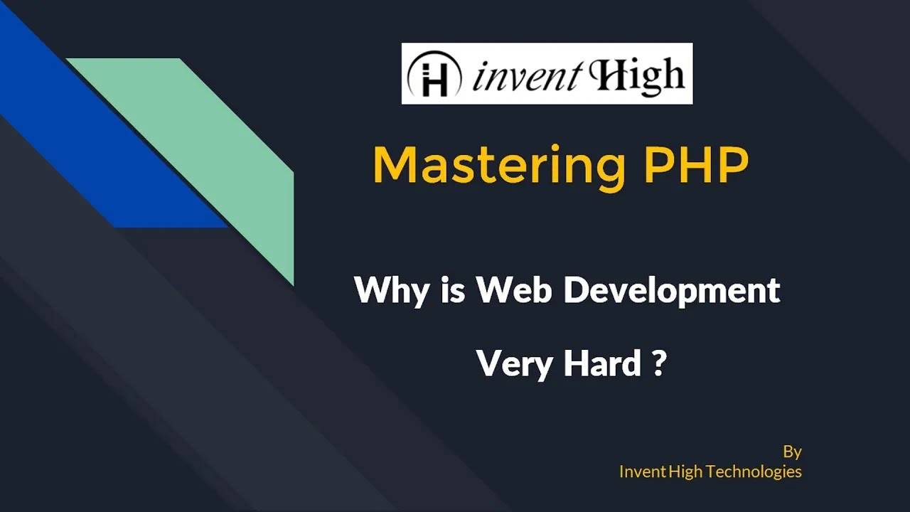 Mastering Php Lesson 2 What Is Web Development Invent High Technologies Youtube