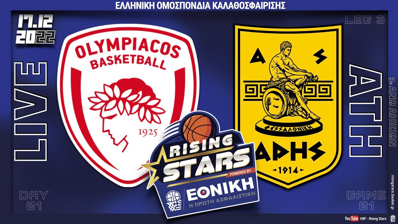 ΟΛΥΜΠΙΑΚΟΣ-ΑΡΗΣ | ATH 3ο ΑΝΩ ΛΙΟΣΙΩΝ, LEG03, U18 RISING STARS ΕΘΝΙΚΗ ...