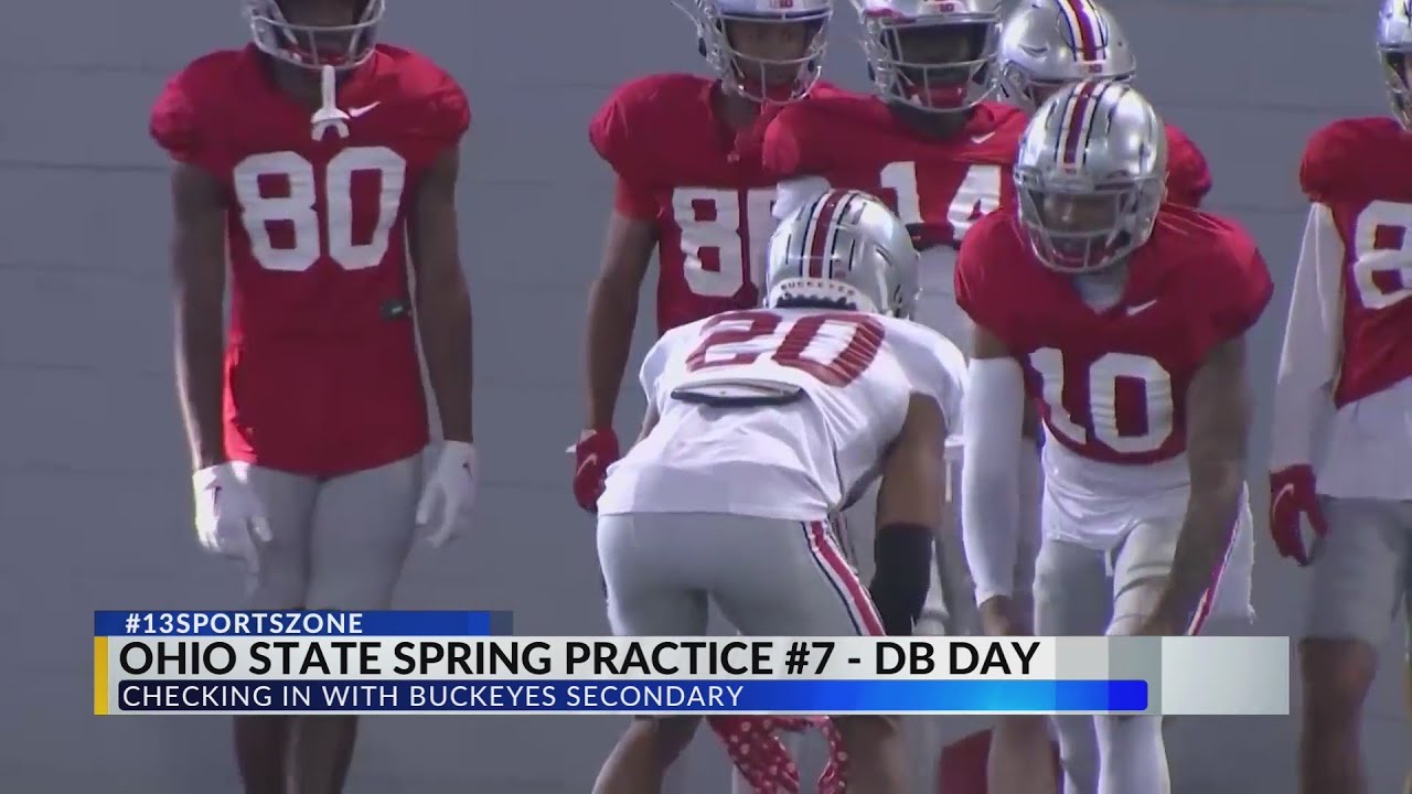 Ohio State spring practice #7 - DB day - YouTube