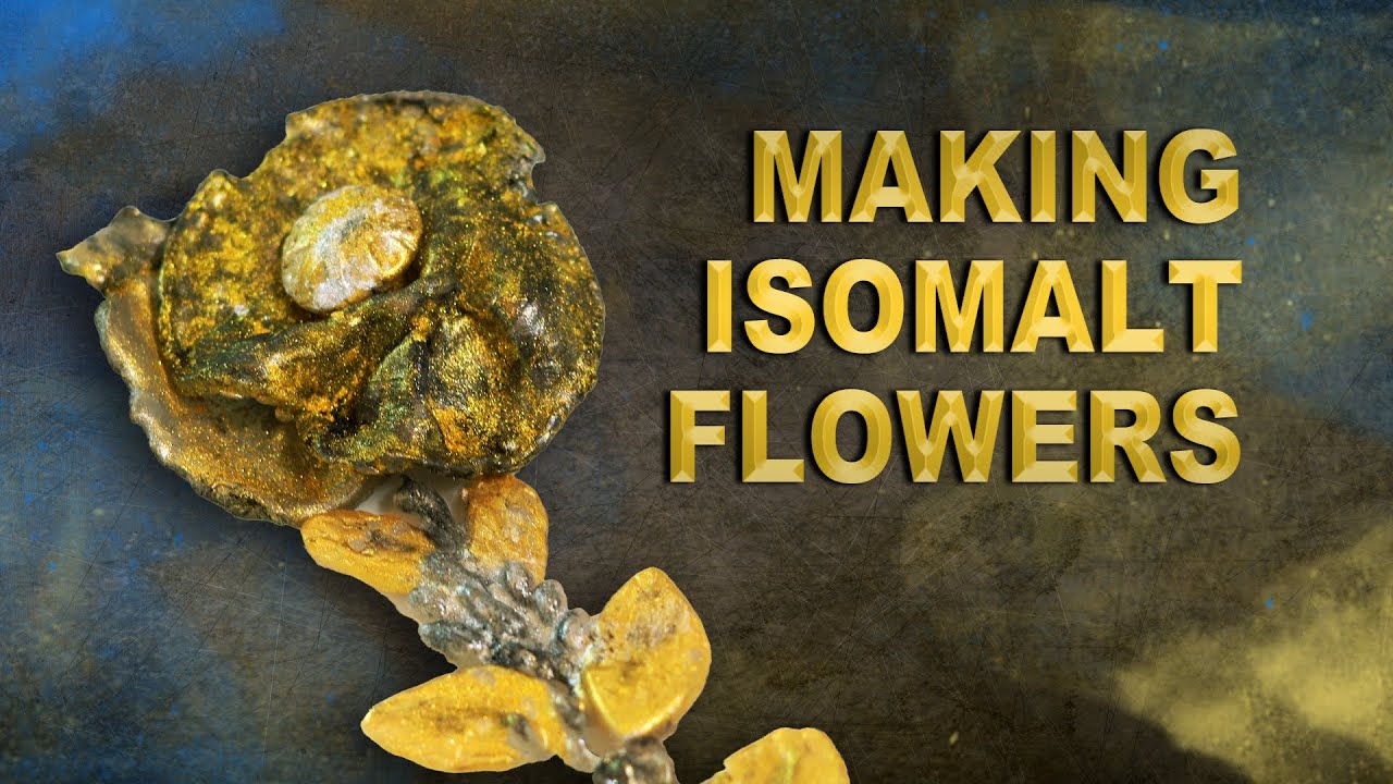 Making Isomalt Flowers - Edible Glass Flowers - YouTube