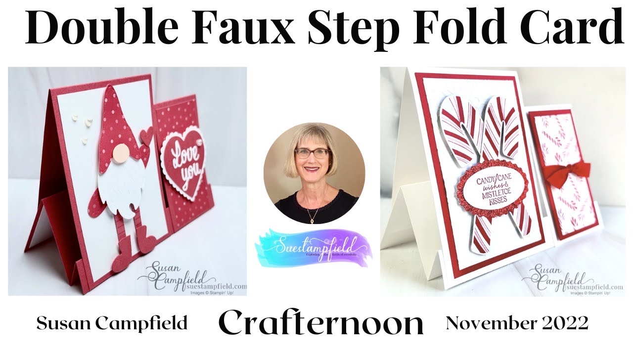 Faux Double Step Fold Card: Crafternoon November Suestampfield Creative ...