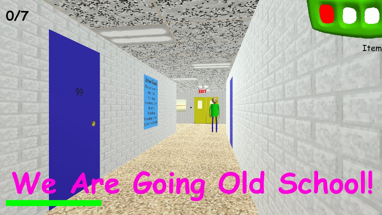 Playing Baldi's Basics Classic In 2022 - 4th Year Anniversary Special ...