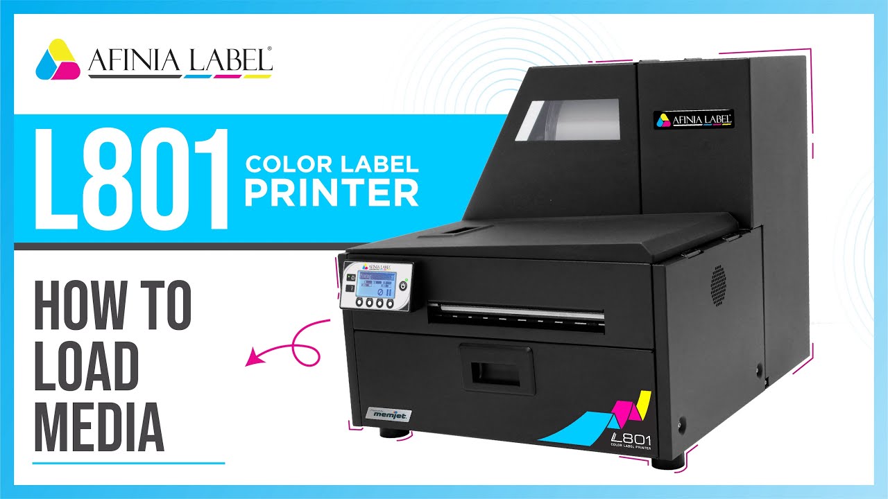 Afinia Label L801: How to Load Media Training Video - YouTube