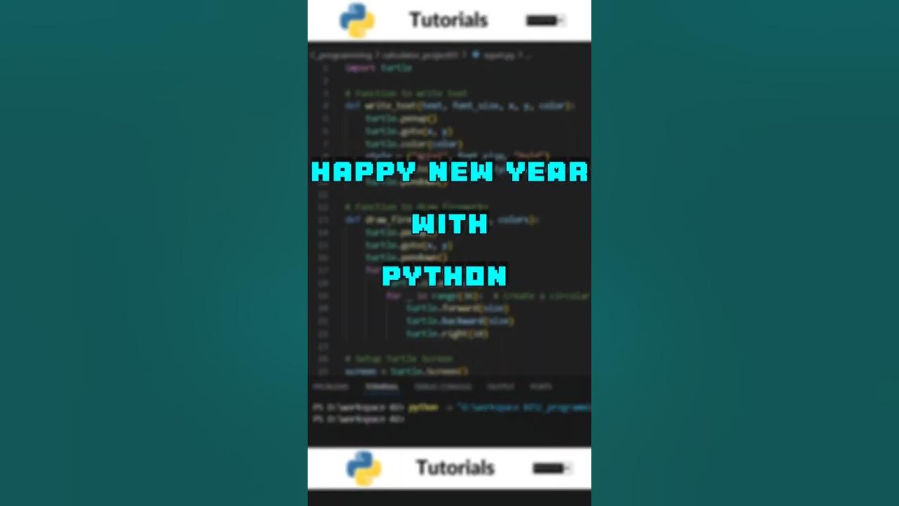 Coding Festive Wishes: Python 2025 New Year Greetings with Turtle! - YouTube