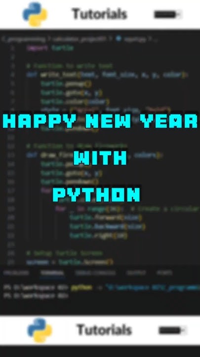 Coding Festive Wishes: Python 2025 New Year Greetings with Turtle! - YouTube