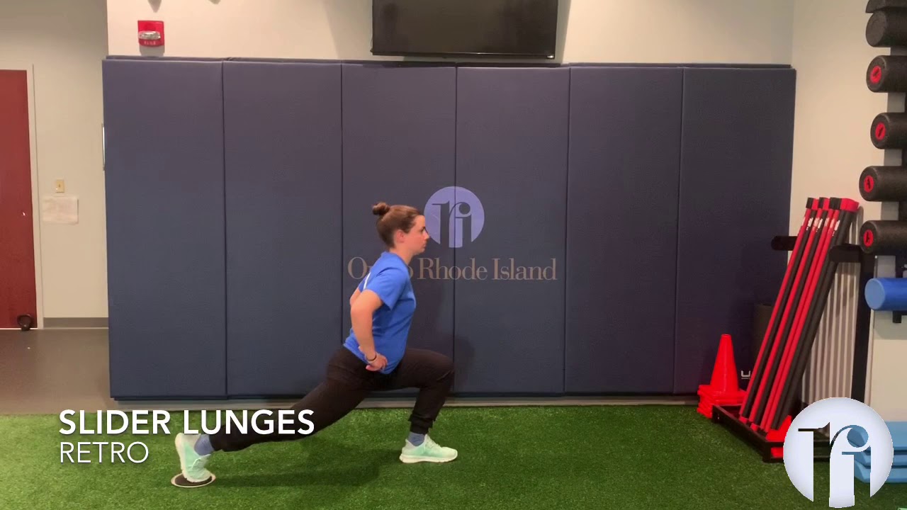 Slider Lunges-Retro - YouTube