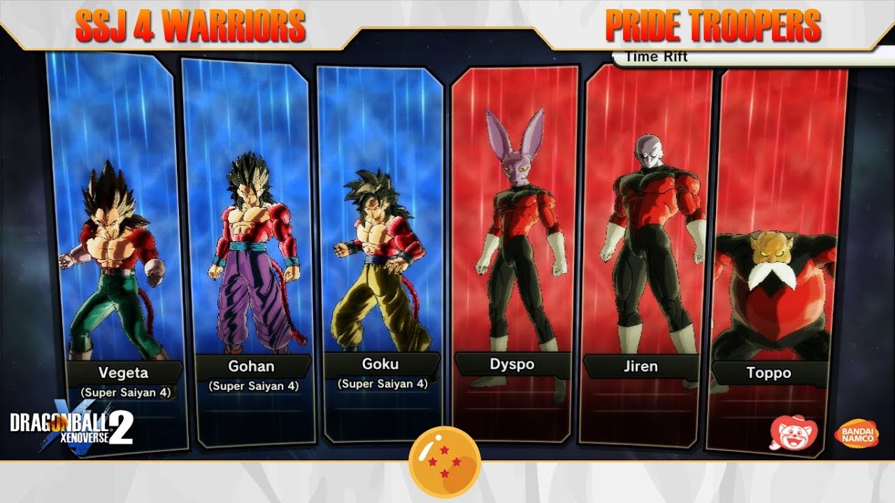 Super Saiyan Warriors 4 Vs Pride Troopers | Dragonball Xenoverse 2 ...